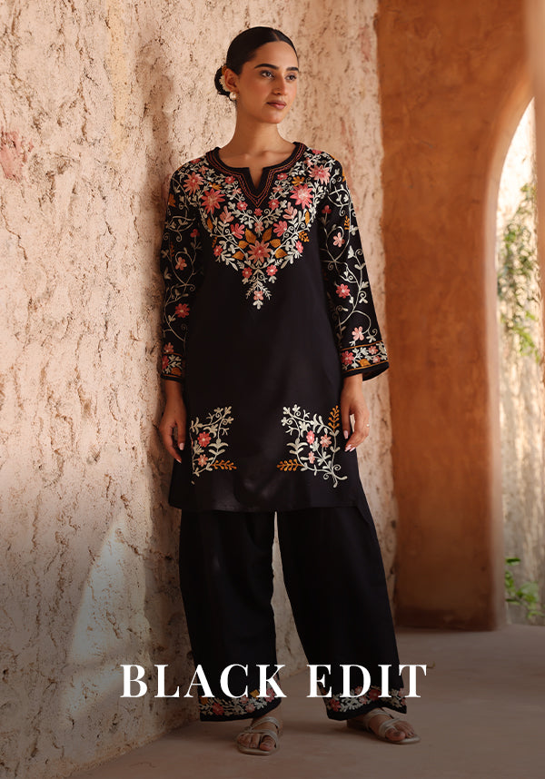 House Of Kari(Chikankari Clothing) - Saba Raat ke Phool | Chikankari Rayon Cotton Outfits