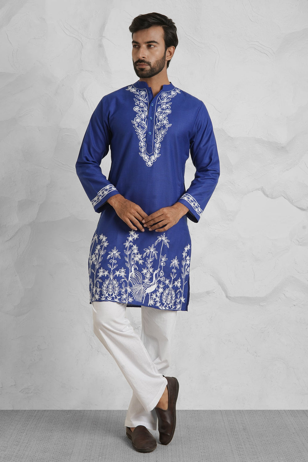House Of Kari(Chikankari Clothing) - Cotton Aari Work Kurta for Men ...