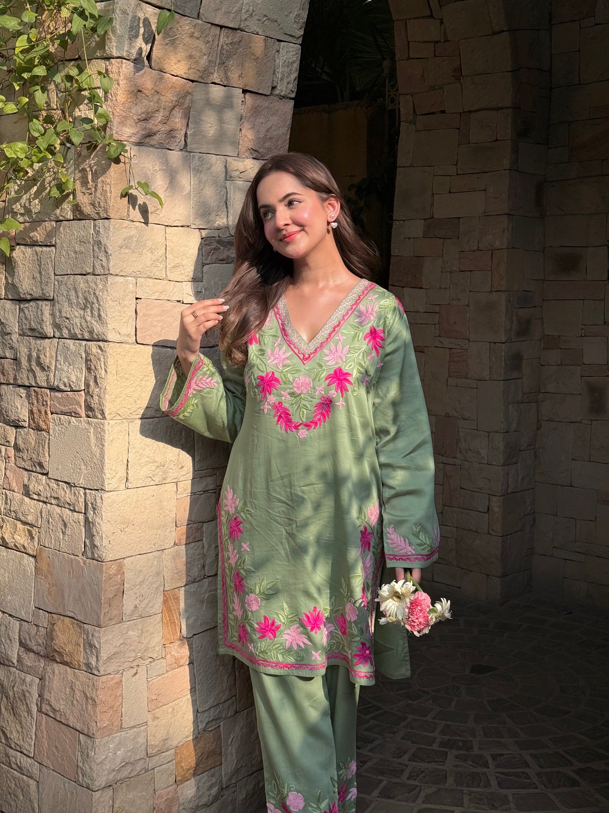 House Of Kari(Chikankari Clothing) - Bhavya in Kashmiri Aari ...