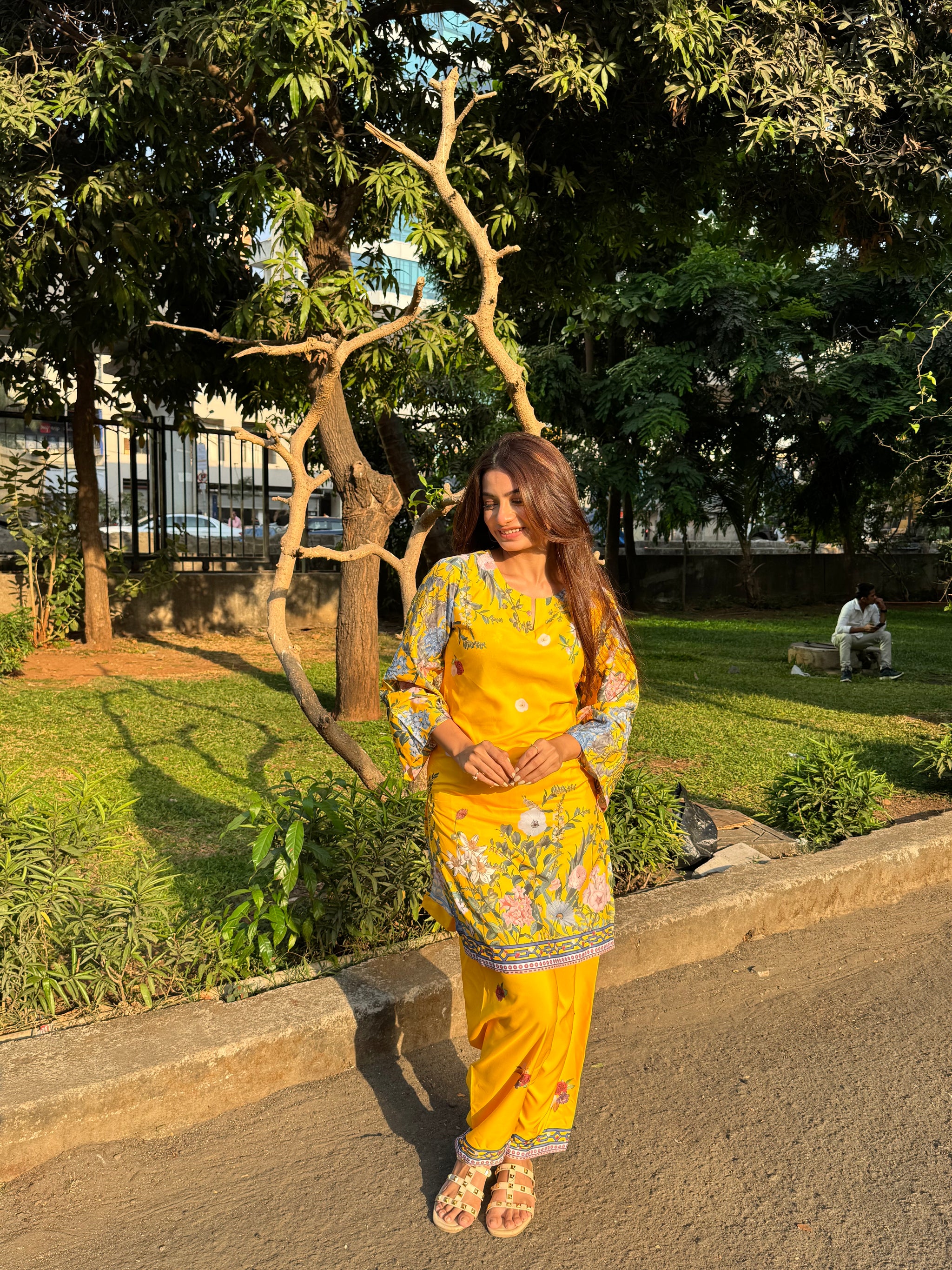 House Of Kari(Chikankari Clothing) - Nidhi in Printkari Poly Muslin Co ...