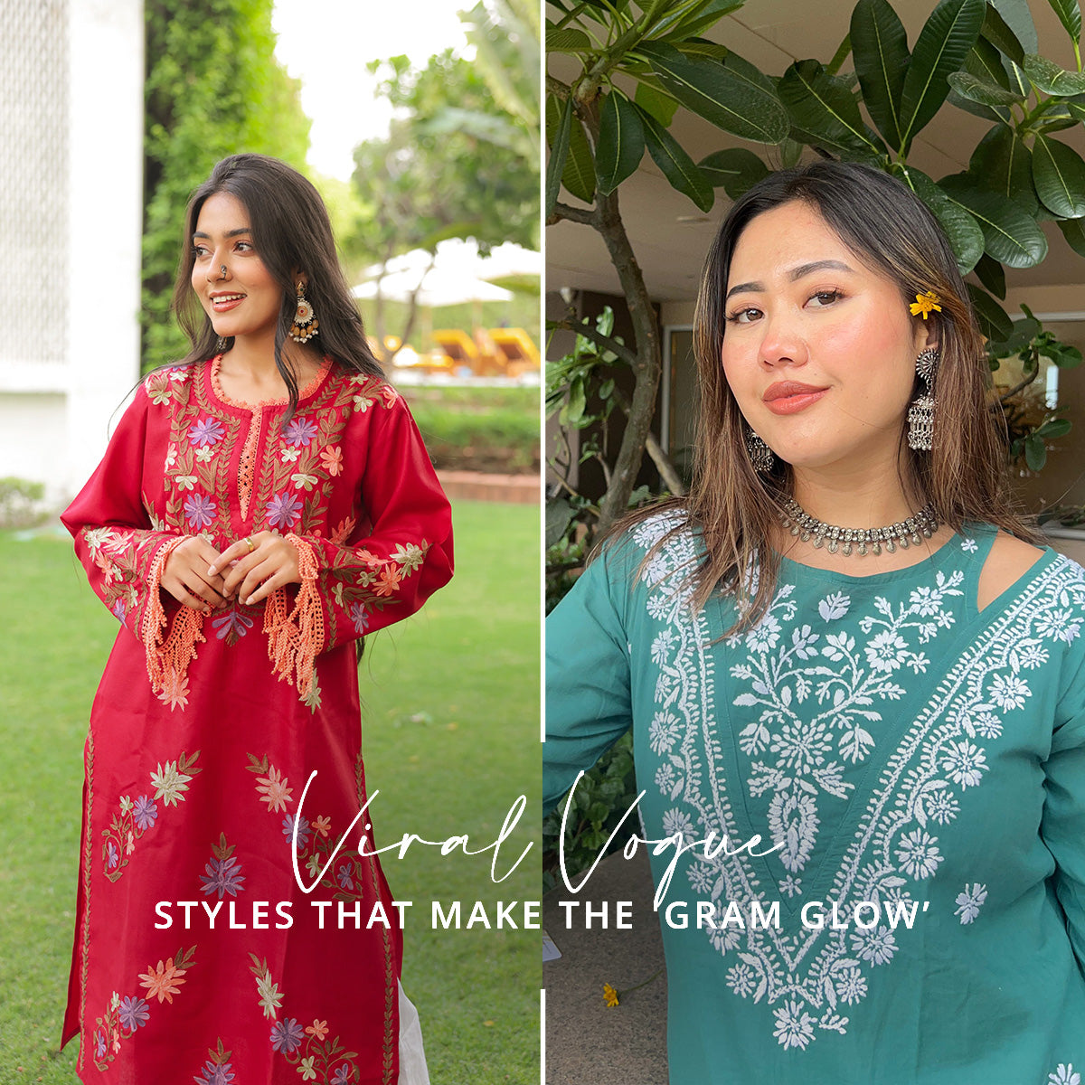 Shop Hand Embroidered Chikankari Outfits for Men & Women - House Of ...