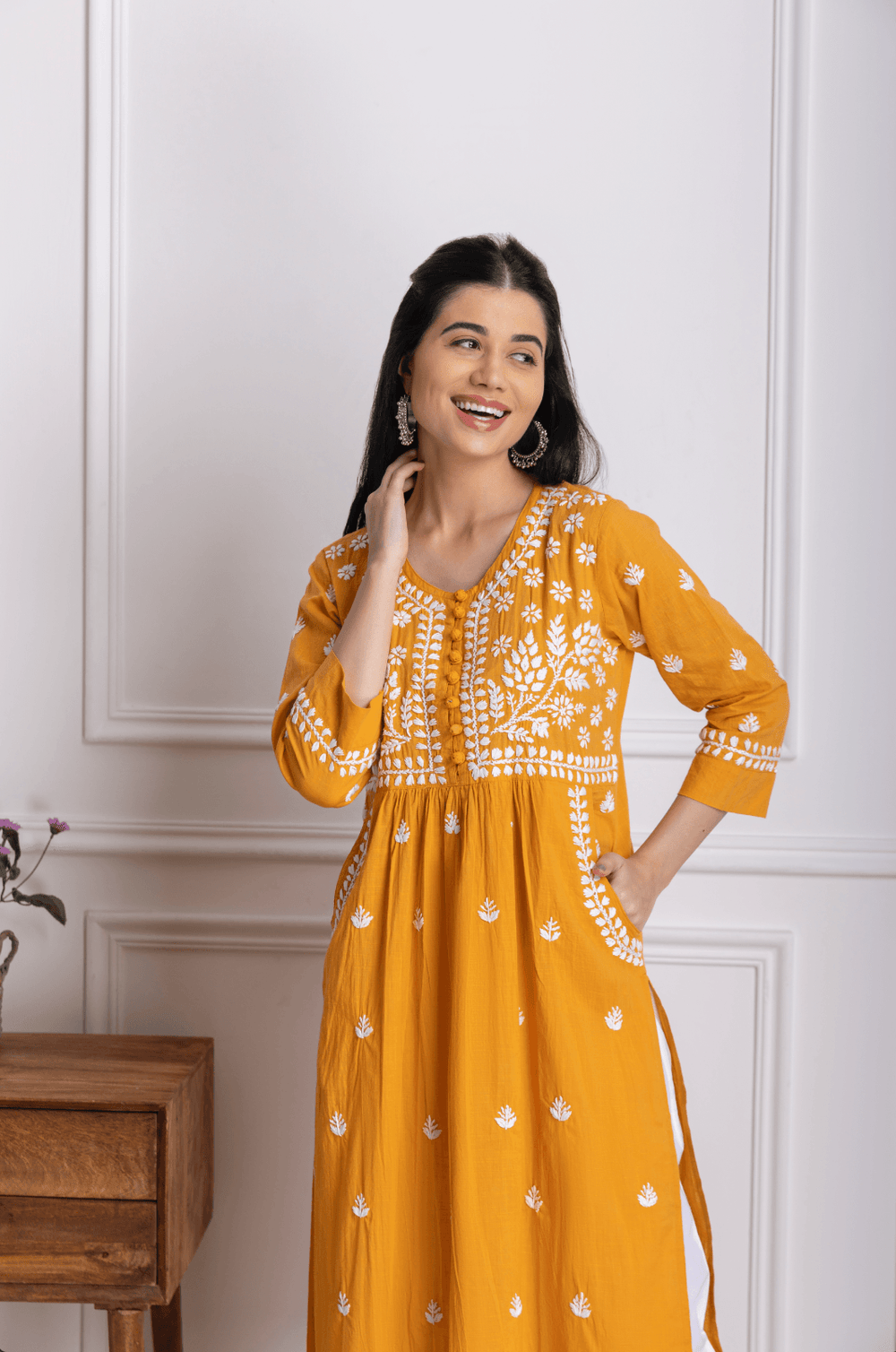 House Of Kari(Chikankari Clothing) - Fizaa Chikankari Kurti for Women ...